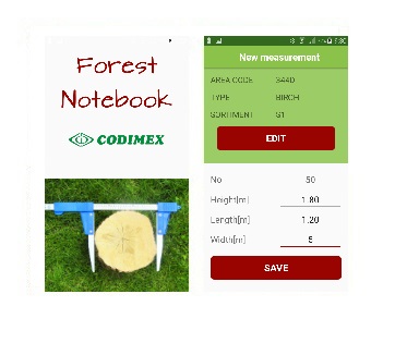 Forest application Forest notebook - Codimex