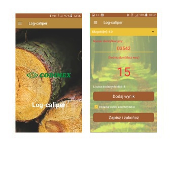 Application forestière Log-caliper - Codimex