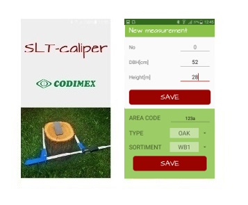 Forest application SLT-caliper - Codimex